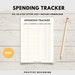 Spending Tracker Printable, Expense Tracker, Budget Template, Financial ...