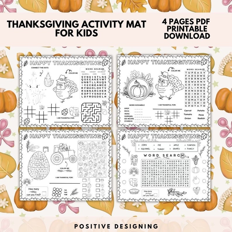Thanksgiving Game | Thanksgiving Kids | Activities for Kids | Instant ...