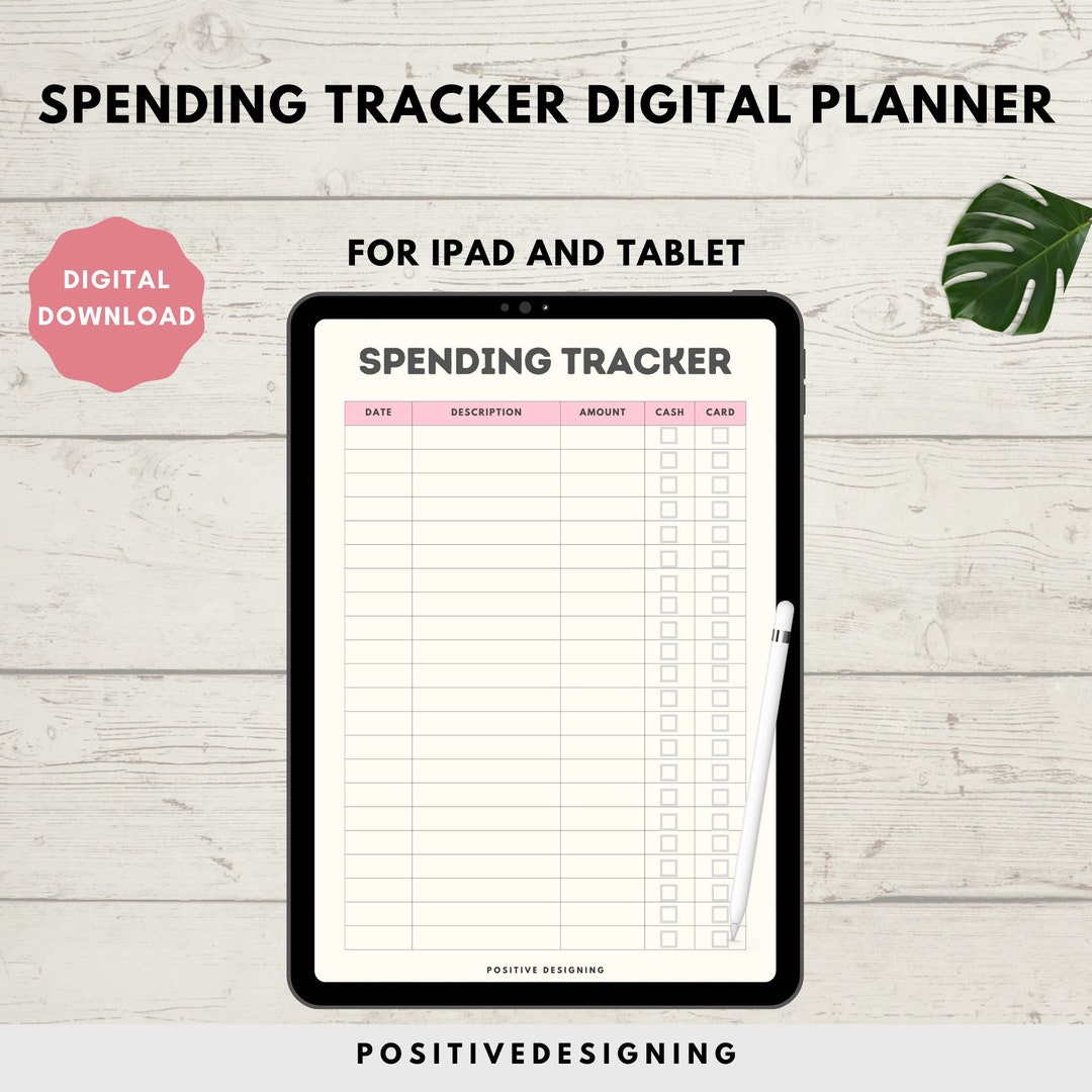 Spending Tracker | Budget Template | Money Tracker | Printable Finance ...