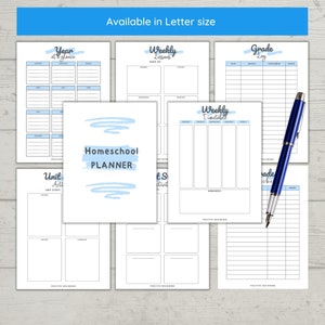 Homeschool Planner Pages, Homeschool Planner BUNDLE, Printable ...