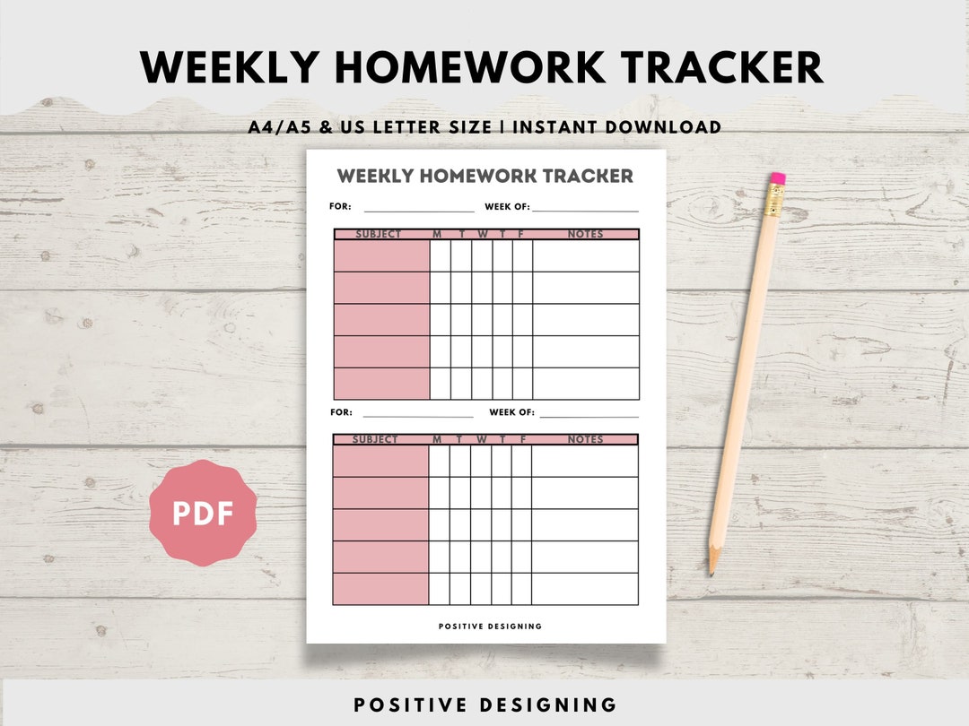 Assignment Planner, Assignment Tracker, Table Assignments, Homework ...