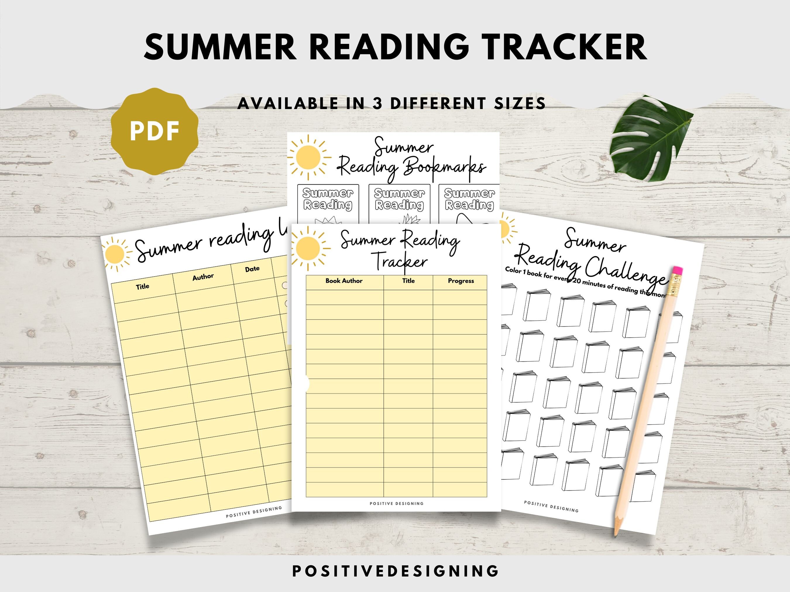 Summer Reading Challenge, Reading Log, Reading Planner, Reading ...