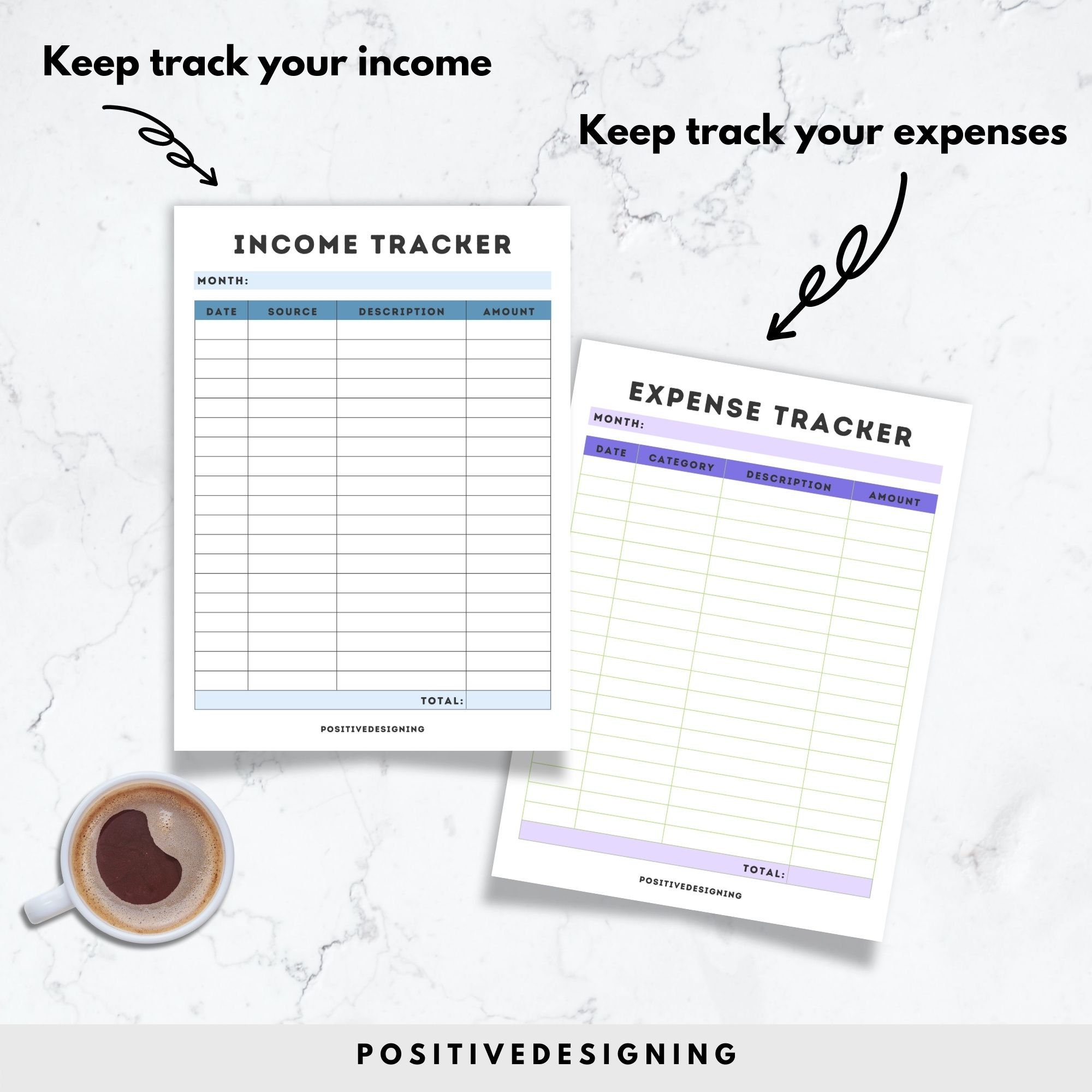 Income and Expense Tracker Income Tracker Expense Tracker - Etsy