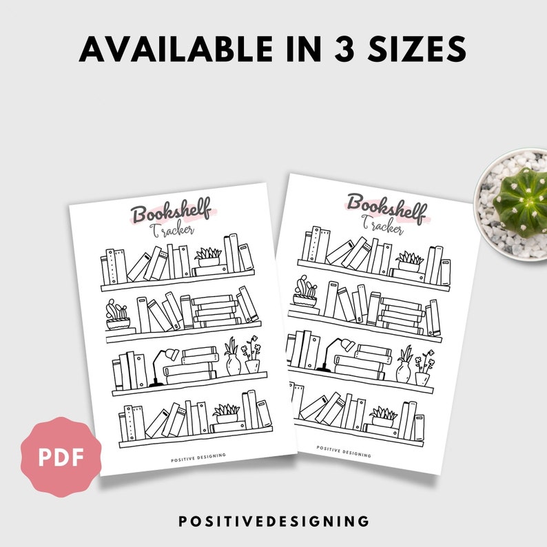 Bookshelf Printable Template, Books to Read, Books I've Read, Book ...