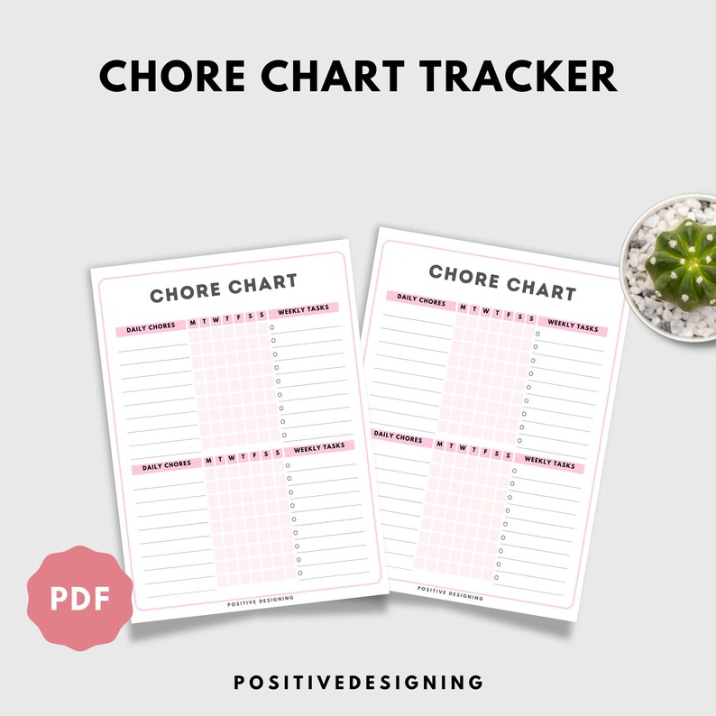 Chore List | Chore Chart for Kids | Chore Chart Printable | Weekly ...