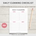 Printable Daily Cleaning Checklist, Declutter Tracker, Cleaner Planner ...