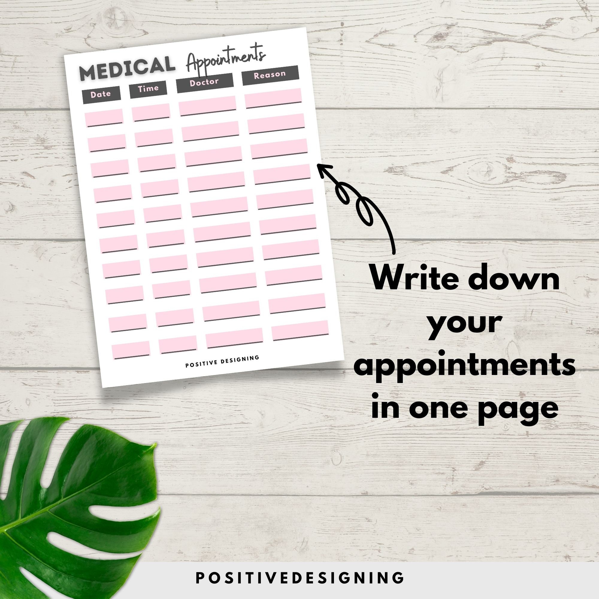 Doctor Visits Tracker, Doctor Tracker, Doctor Planner, Medical ...