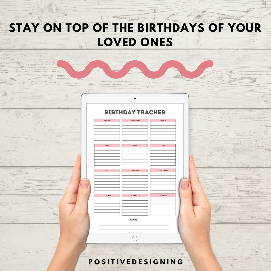 Instant Download | Birthday Reminder | Birthday Planner Printable ...