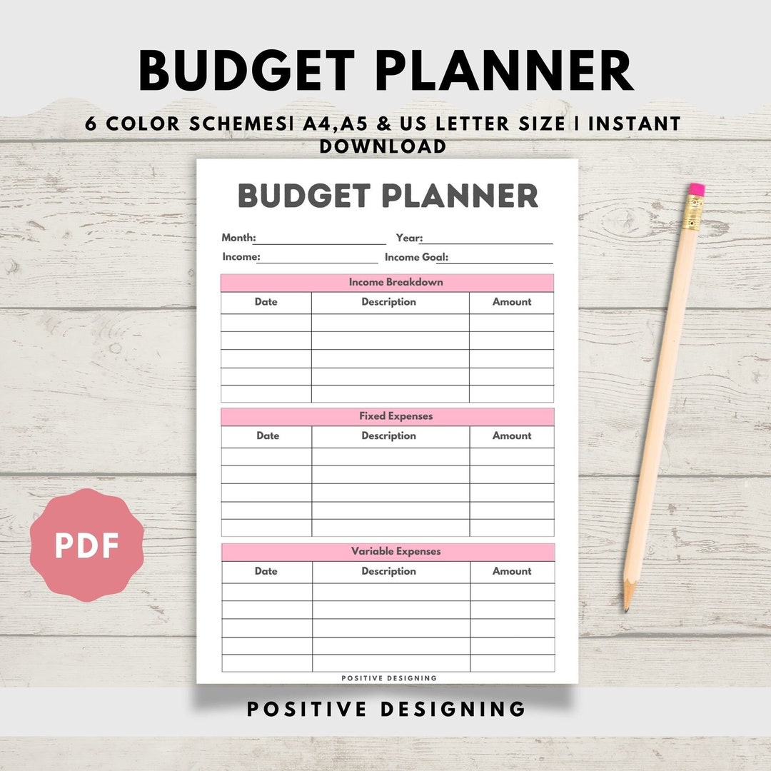Spending Tracker Printable Monthly Expense Log Business - Etsy
