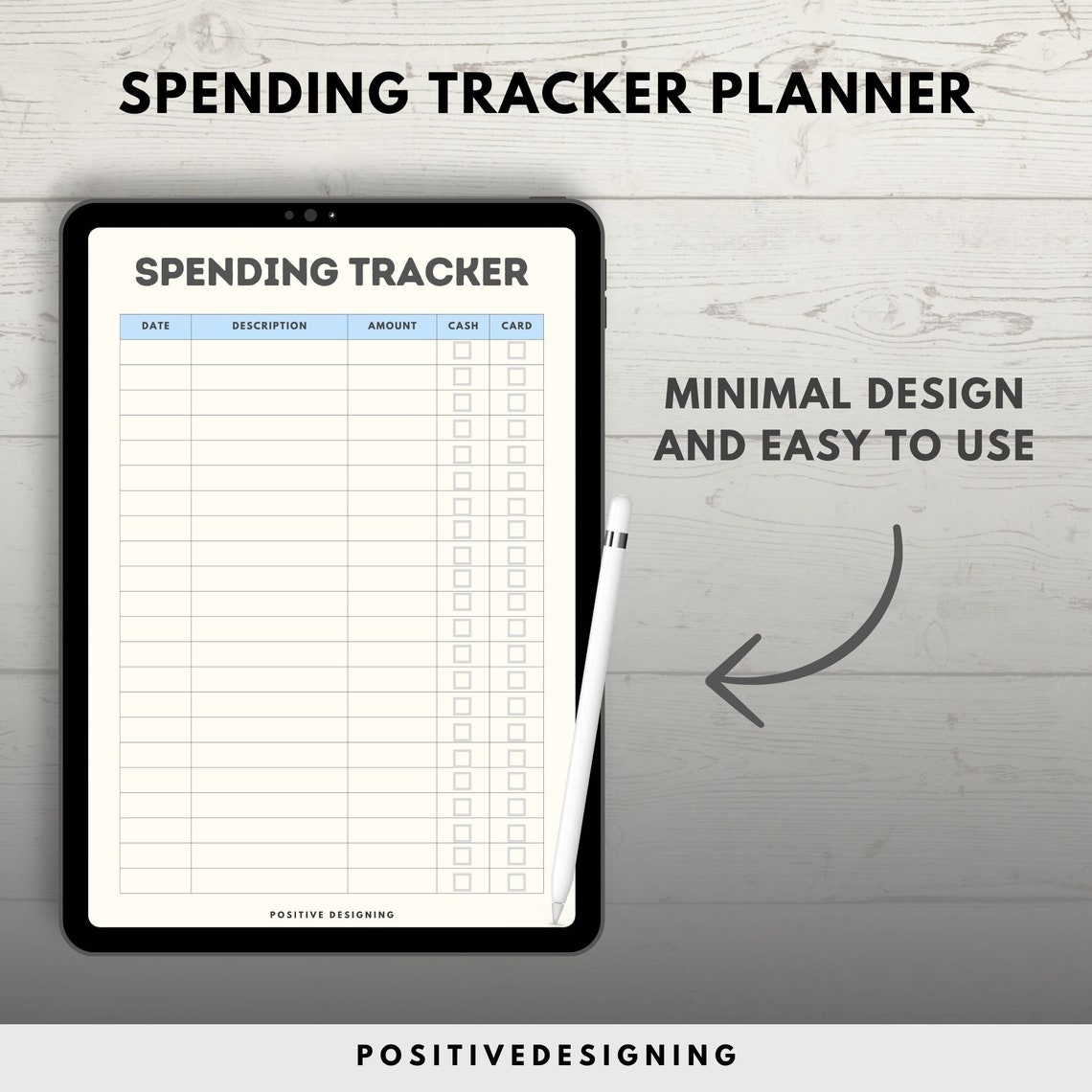 Spending Tracker | Budget Template | Money Tracker | Printable Finance ...