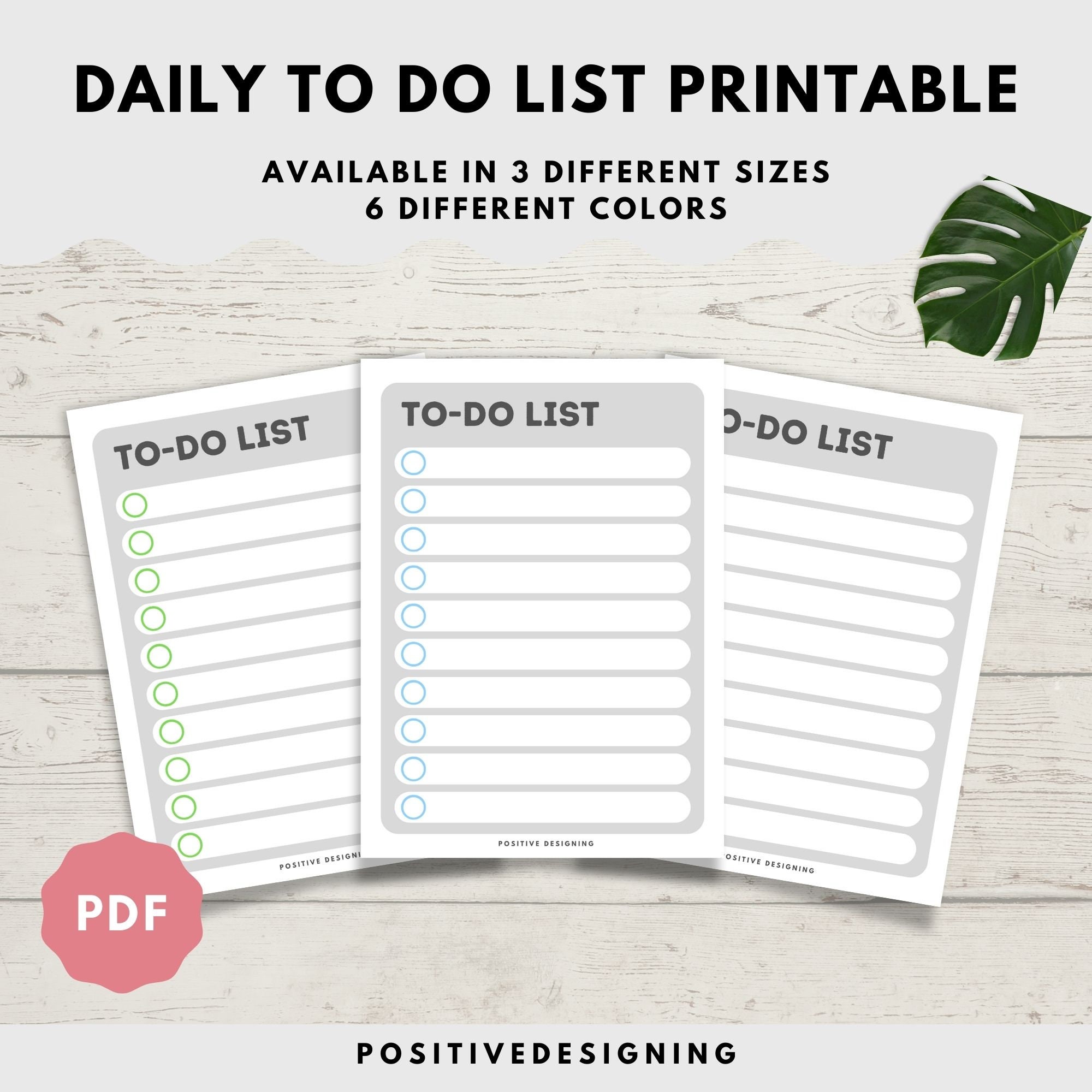 Minimal to Do List Printable, Simple Tasks List Template, Productivity ...