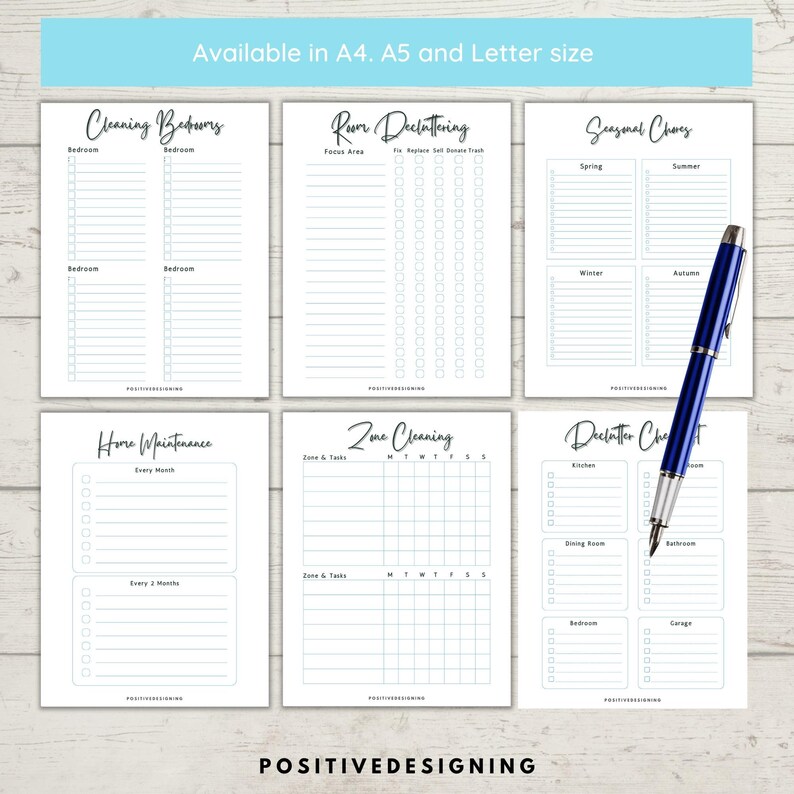 Declutter Challenge | Declutter Checklist | Declutter Planner ...