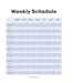 Half Hour Weekly Schedule Printable, Half Hour Daily Schedule Template ...
