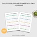 Daily Food Journal Printable - Meal Tracker - Calorie Log - Fitness ...