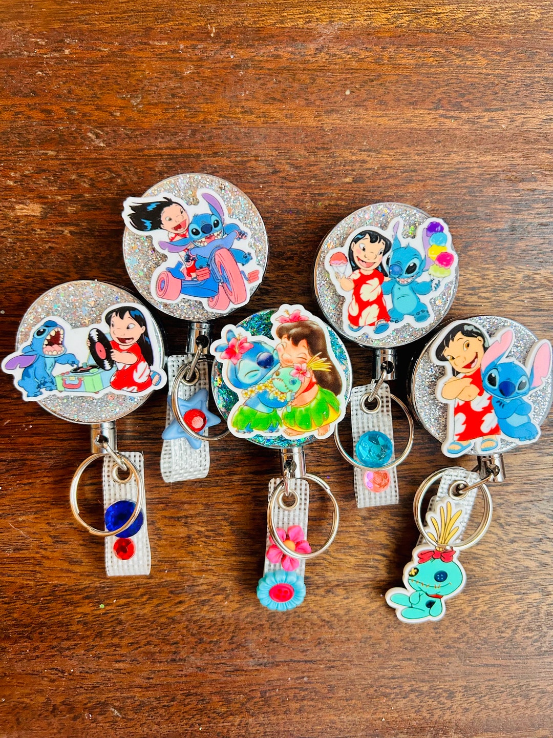 Lilo & Stitch Inspired Retractable Badge Reel - Etsy