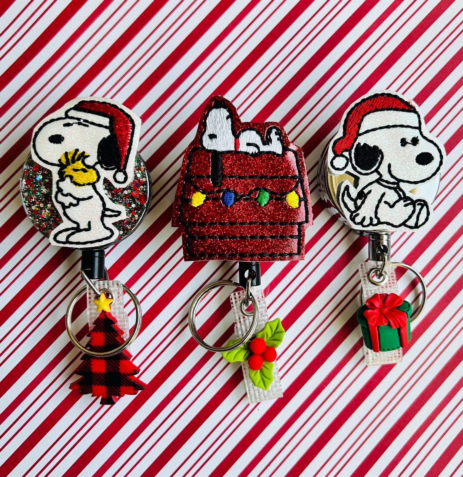 Christmas CB & Dog • Inspired • Nurse Badge Reel • Healthcare Badge ...