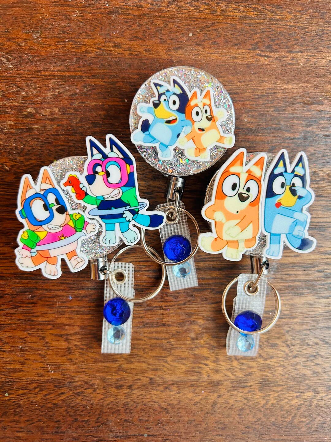 Bluey Badge Reel • Inspired • Retractable Badge Reel • Nurse Badge Reel ...