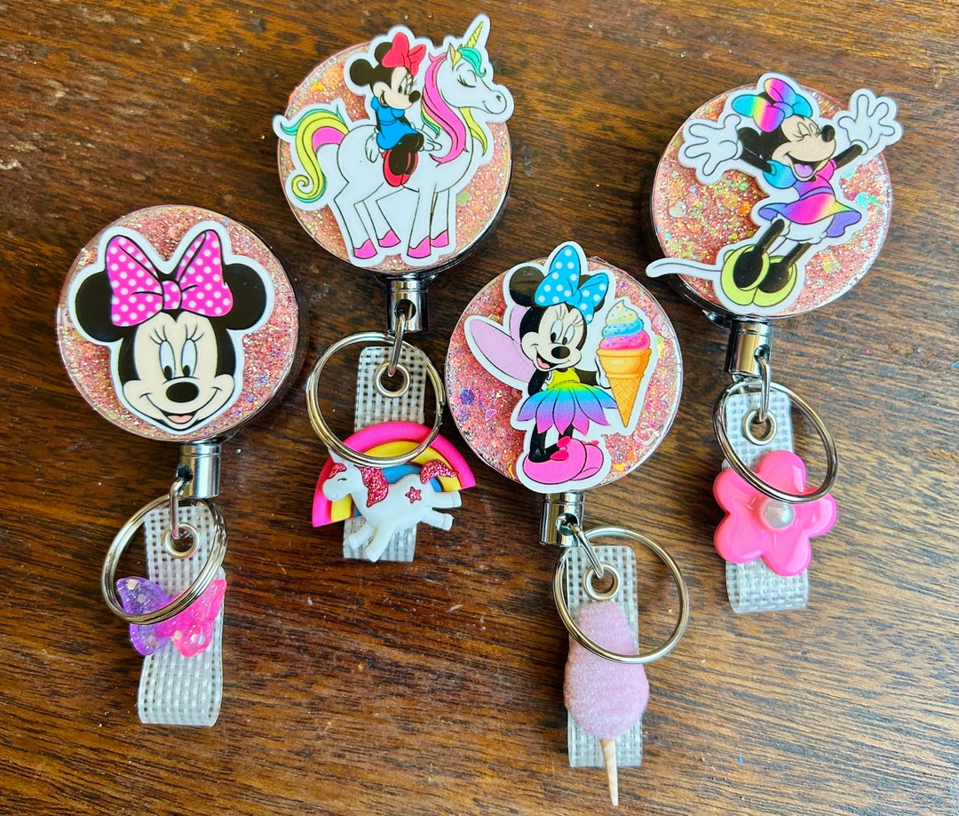Minnie Mouse Inspired Retractable Badge Reel: Heavy Duty Nurse ...