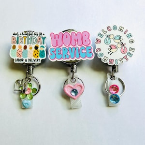 Labor and Delivery Badge Reel: Nurse, Womb Service, Welcome Committee ...