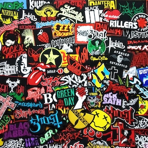 Wholesale Band Patches: Rock, Metal, Punk - Random 50 Pcs Iron-on ...