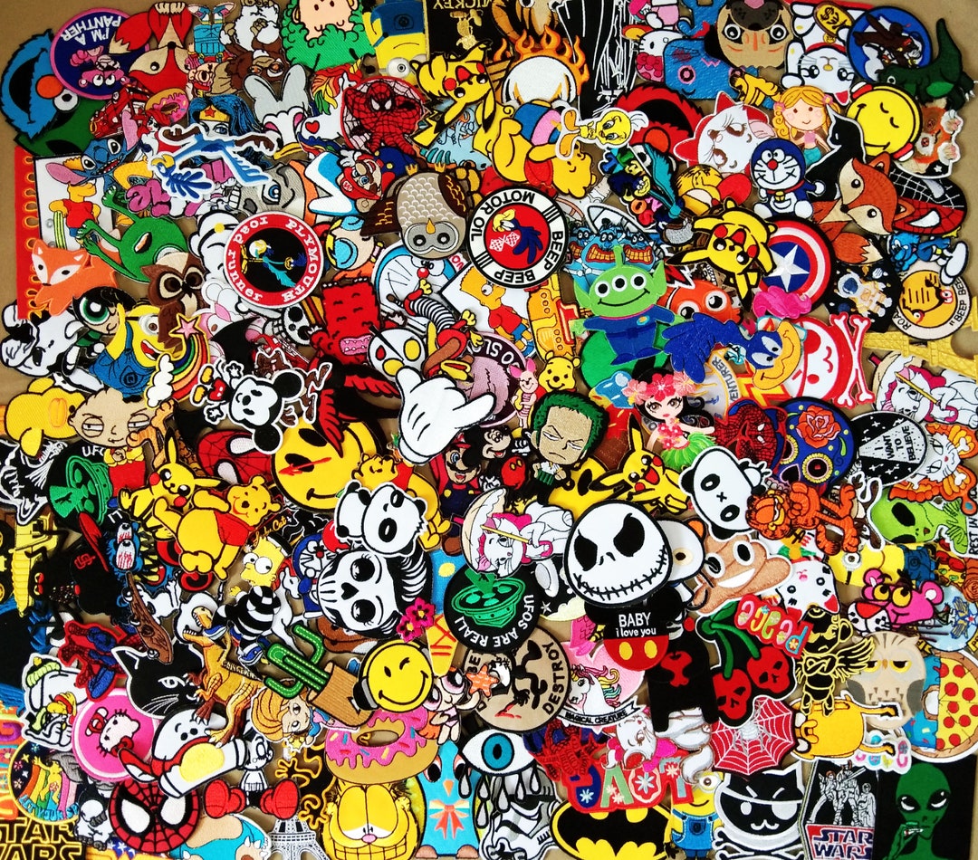 Wholesale Lot: Random Cartoon Superhero Embroidered Iron-on Patches for ...