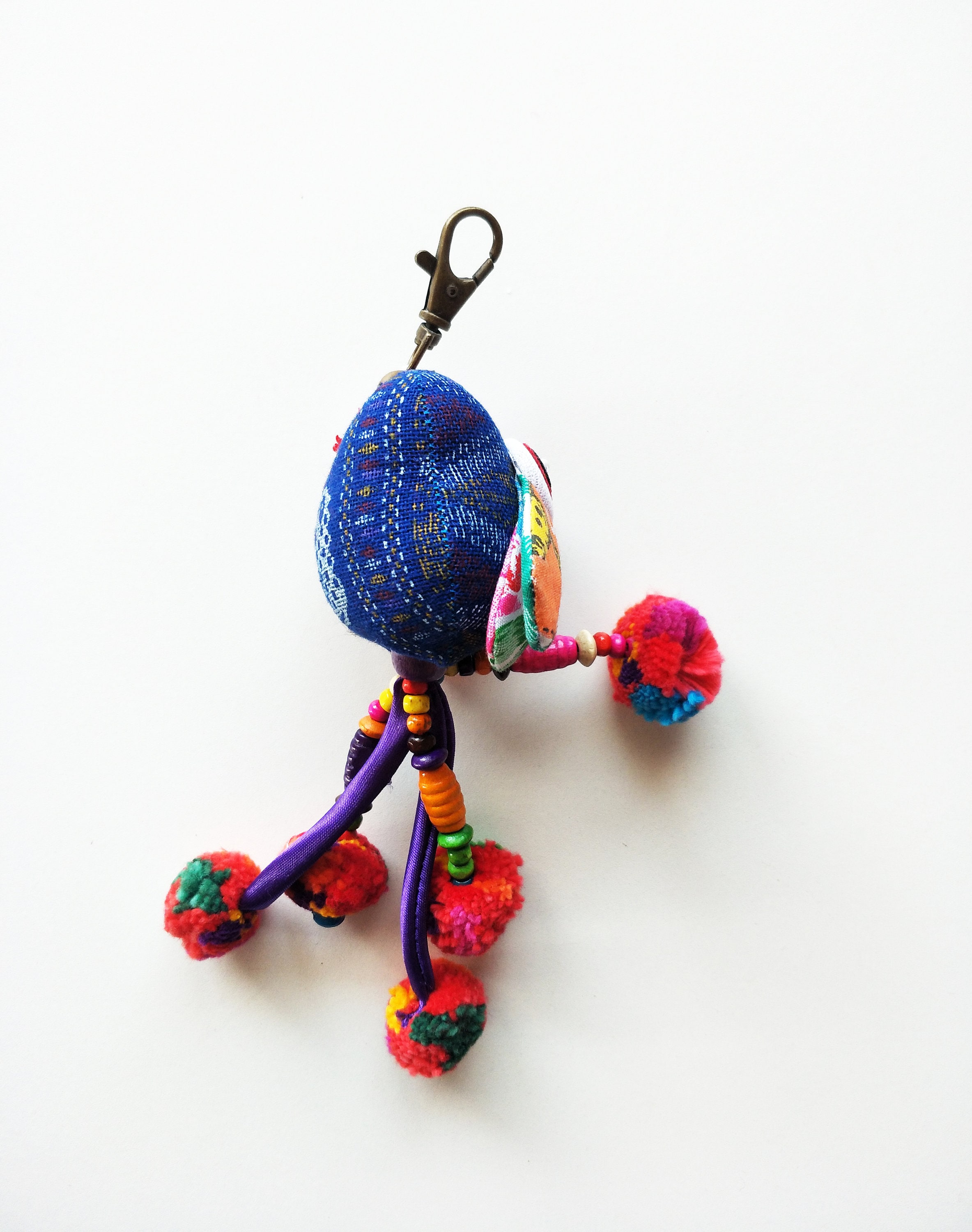 Owl Fabric Keychain Thailand Handmade Key chain Wedding | Etsy