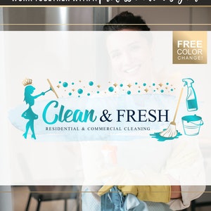 Cleaning Logo Design Home Service Premade Logo House - Etsy