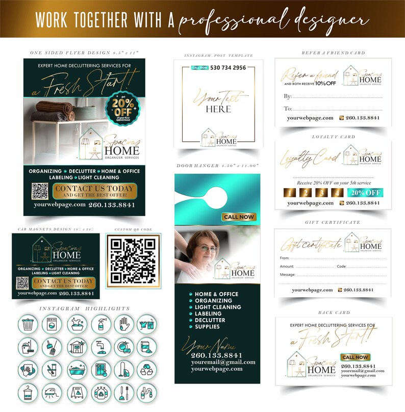 Pre-made Organizer Logo Design Home Service Cleaning House Cleaning ...