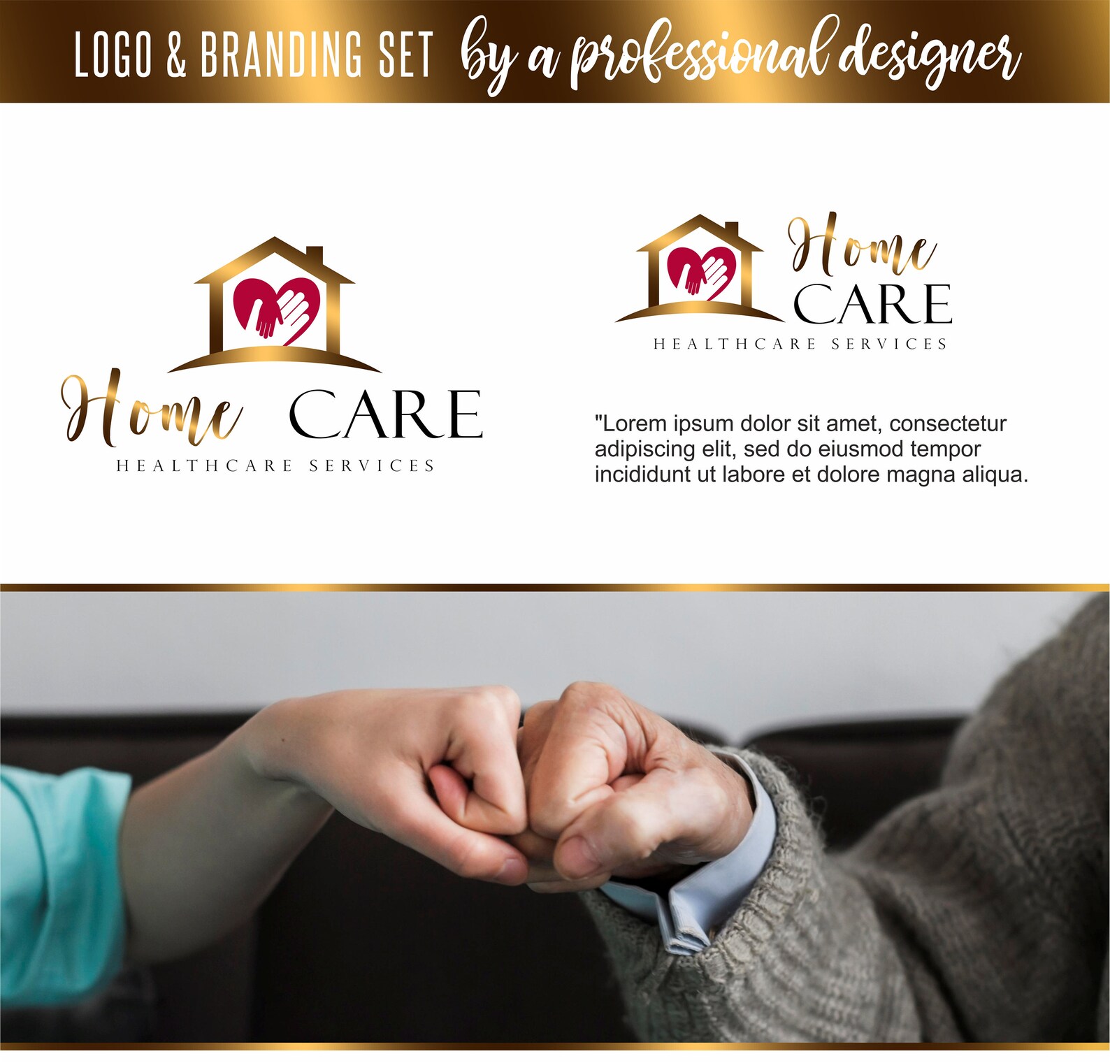 Home Healthcare Logo, Home Care Logo, Nurse Home Care Logo, Elderly ...