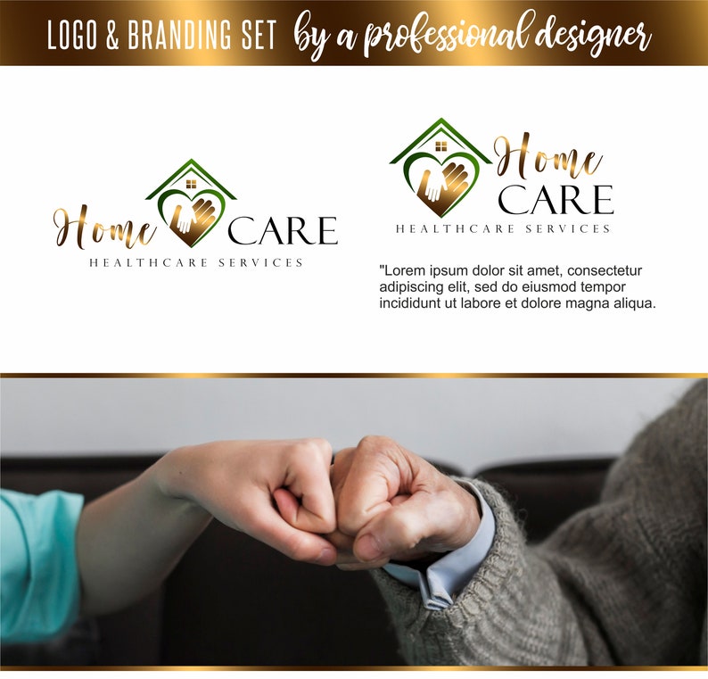 Home Healthcare Logo Home Care Logo Nurse Home Care Logo - Etsy