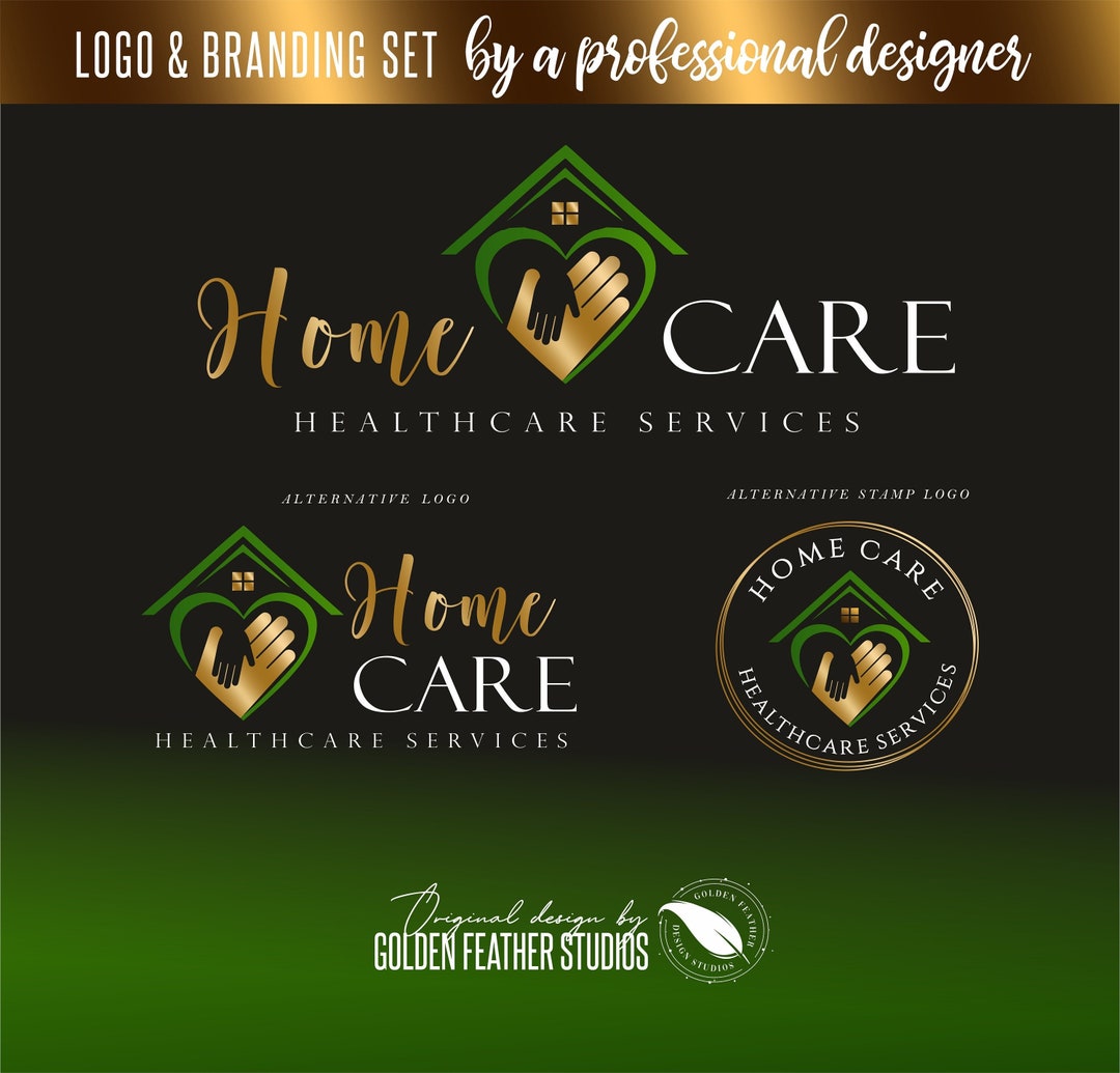 Home Healthcare Logo, Home Care Logo, Nurse Home Care Logo, Elderly ...