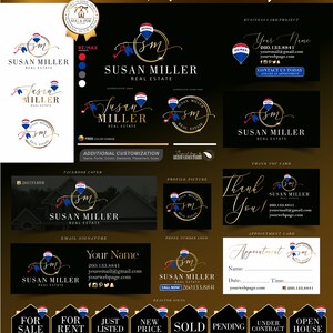 Gold Re/max Real Estate Logo and Branding Kit for Realtors Agents ...