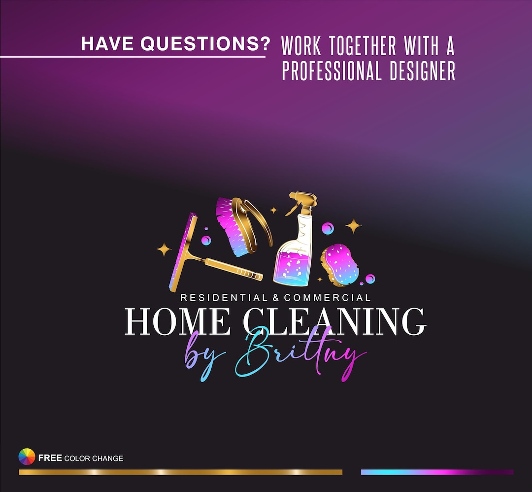 Eye Catching Cleaning Logo and Branding for Home & Residential Cleaning ...