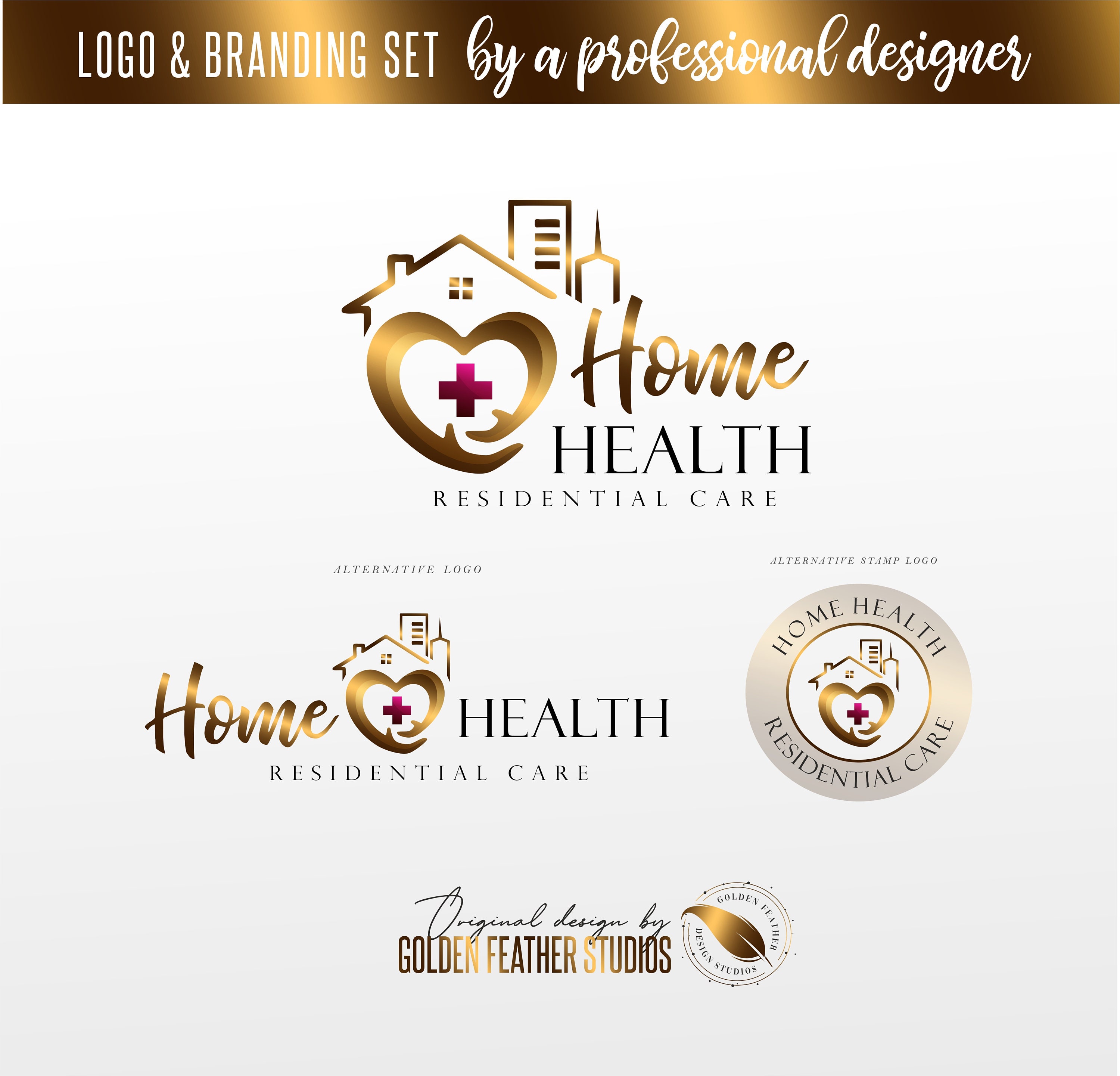 Home Healthcare Logo Home Care Logo Nurse Home Care Logo - Etsy