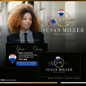 Gold Re/max Real Estate Logo and Branding Kit for Realtors Agents ...