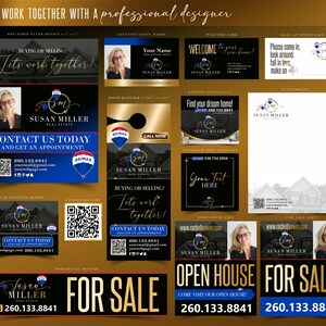 Gold Re/max Real Estate Logo and Branding Kit for Realtors Agents ...