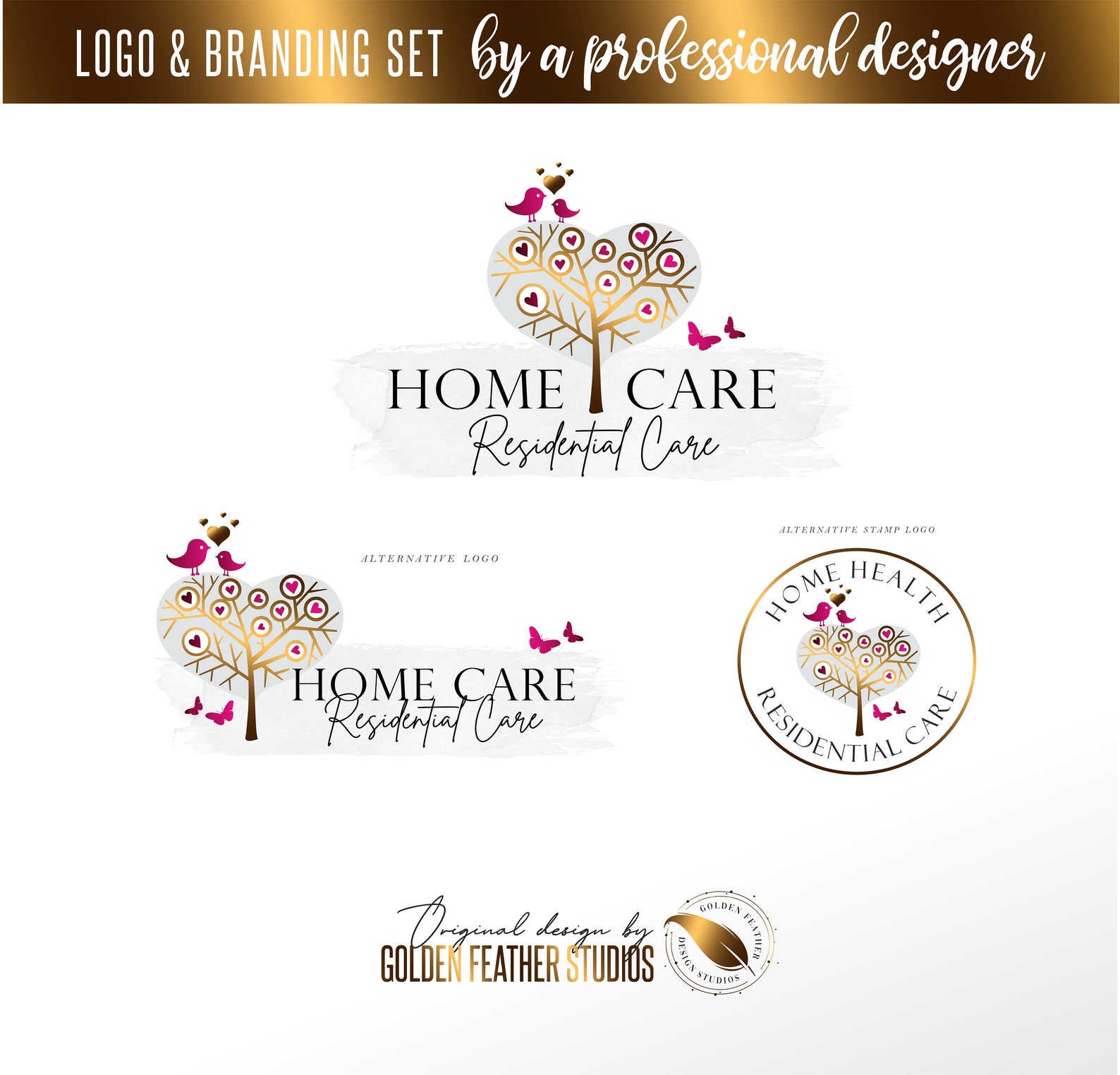 Home Healthcare Logo Therapy Logo Family Therapy Elderly - Etsy