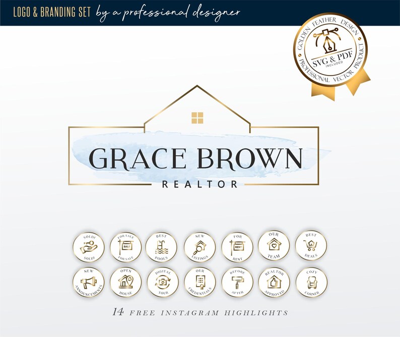 Real Estate Logo Design, Realtor Logo, Real Estate Logo Modern, Real ...