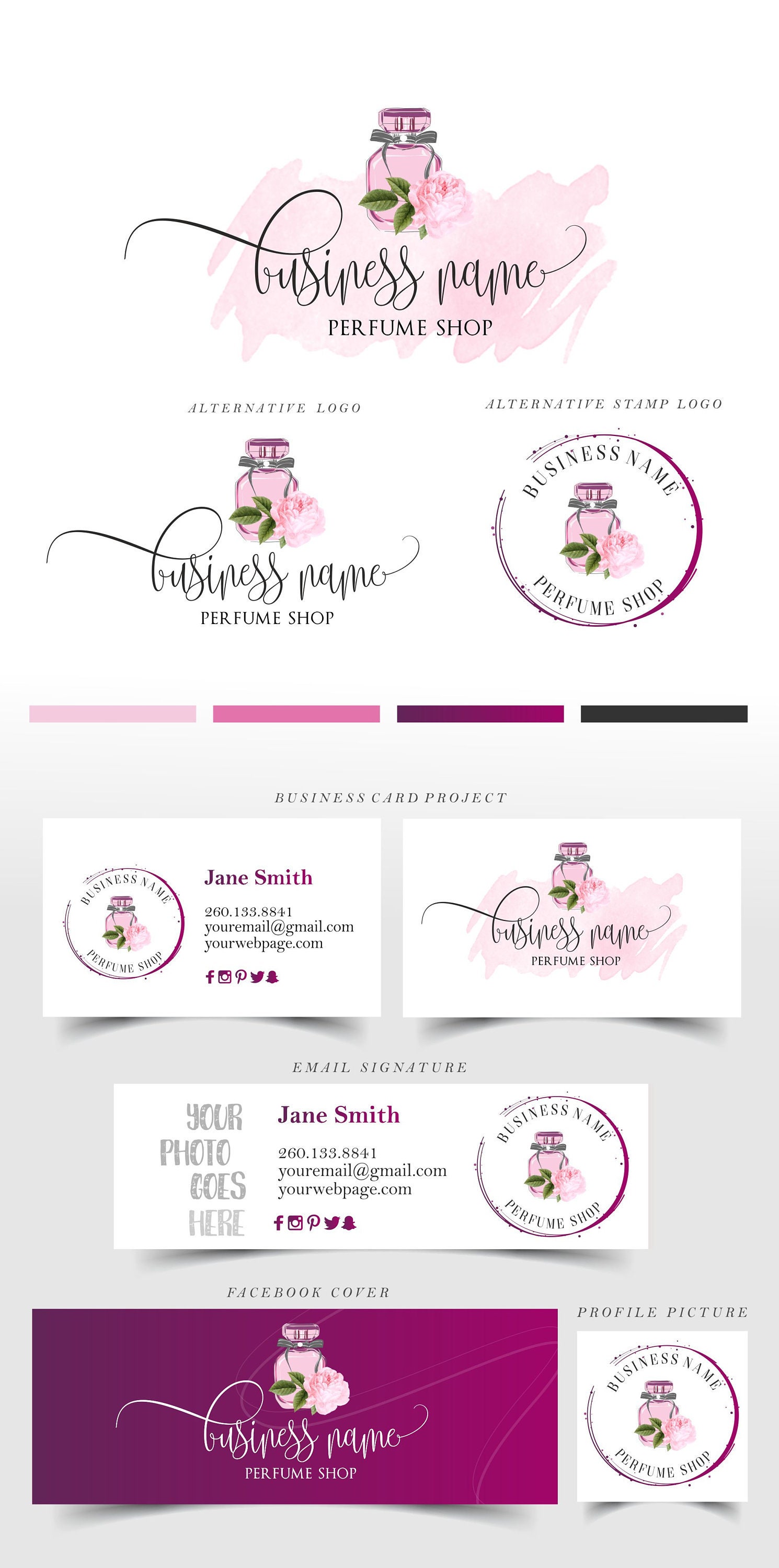 Perfume Bottle Logo Bottle Logo Floral Perfume Rose Flowers Oils Logo Oil Logo Design Beauty Logo Parfume Logo Scent Logo 005 Etsy