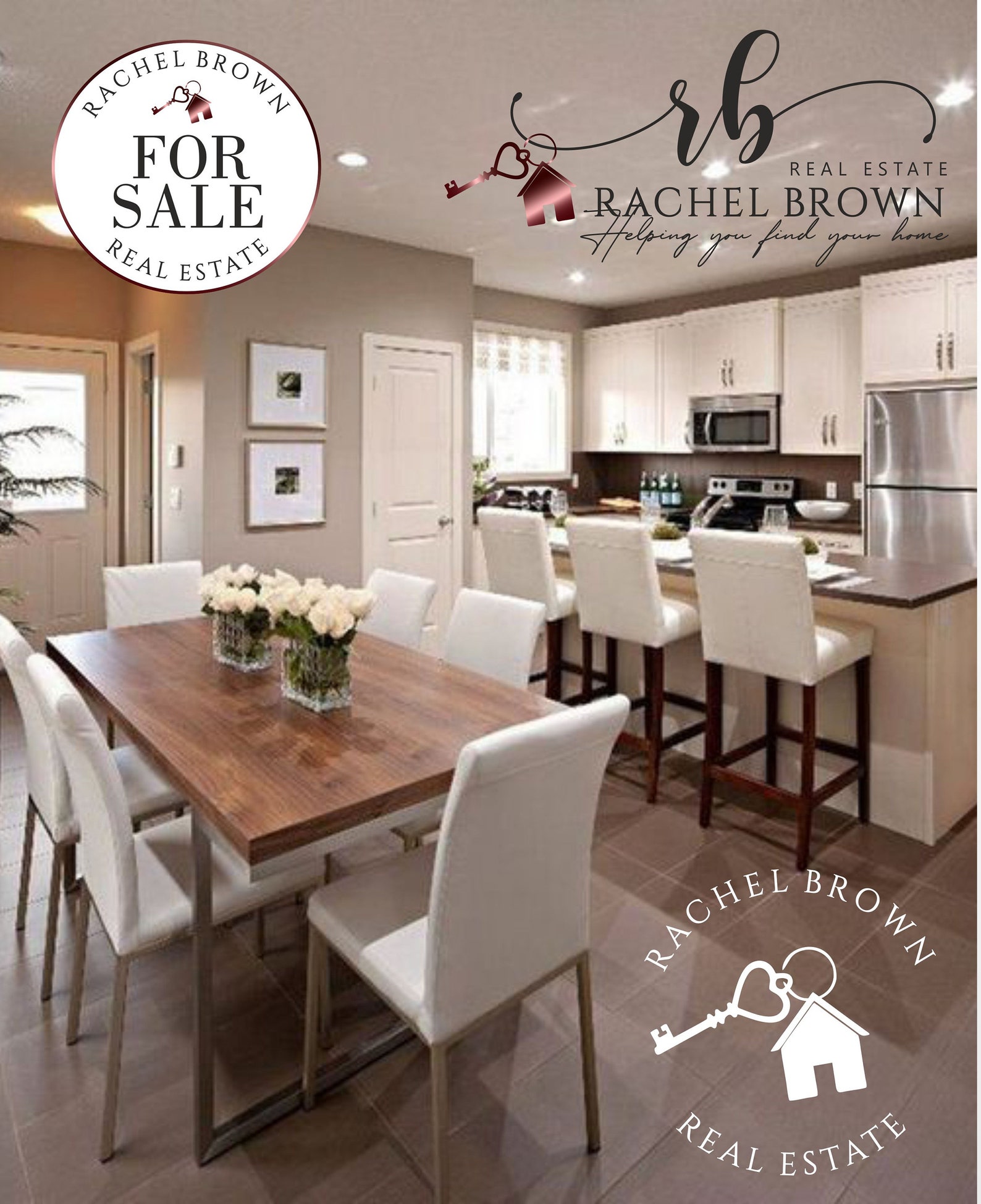 Realtor Logo, Real Estate Logo Design, Realtor Branding, KW Realtor ...