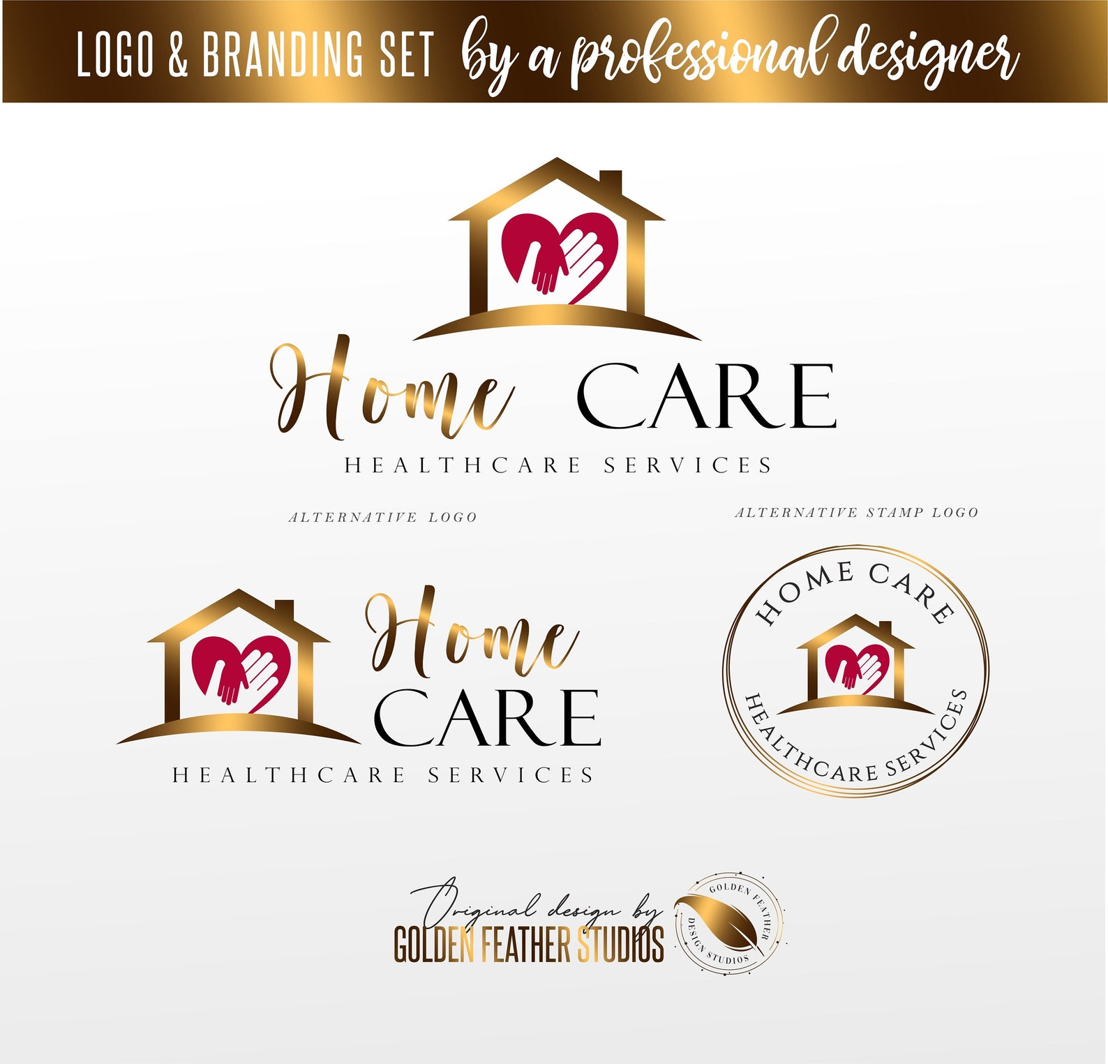 Home Healthcare Logo, Home Care Logo, Nurse Home Care Logo, Elderly ...