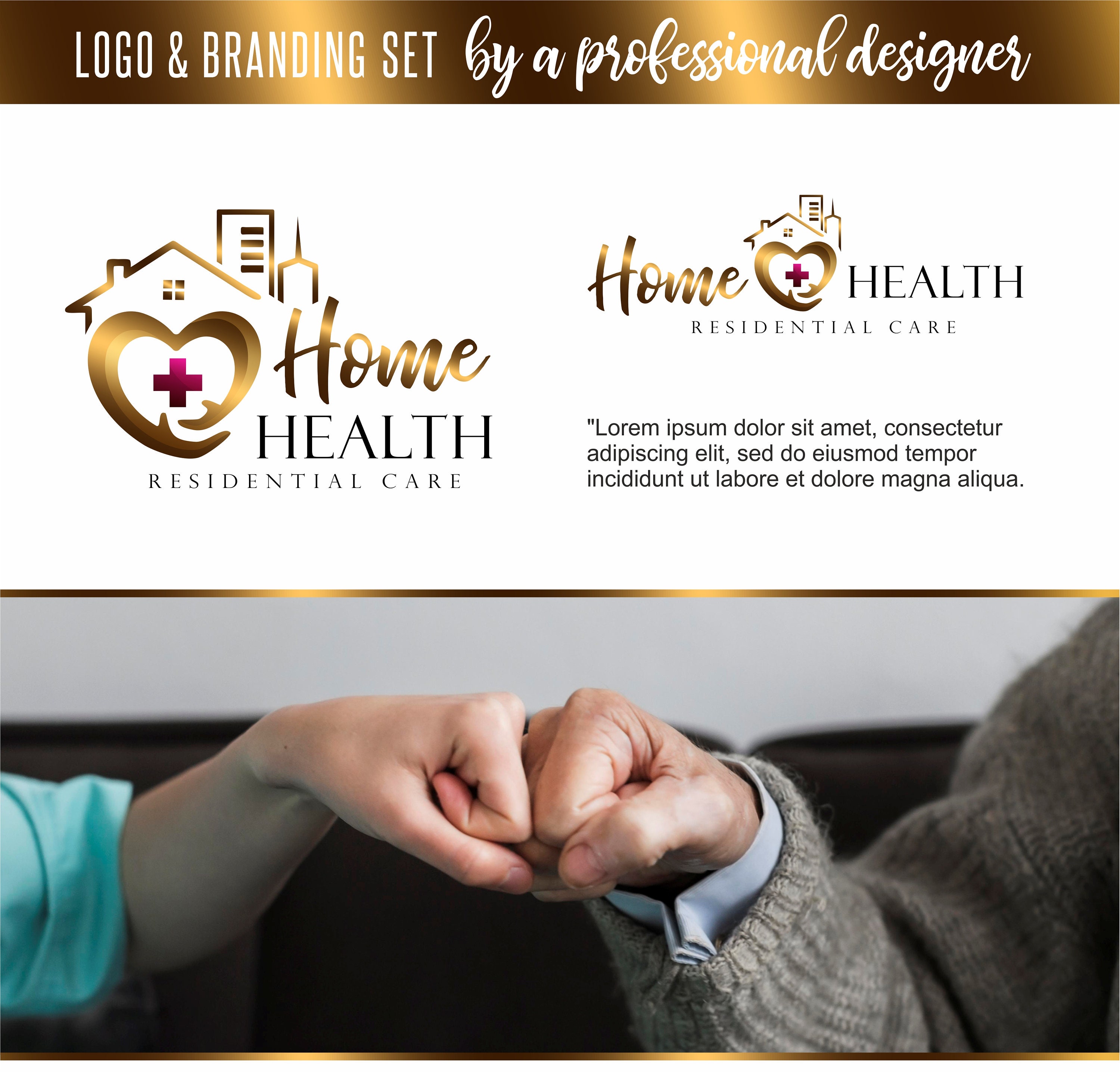 Home Healthcare Logo Home Care Logo Nurse Home Care Logo - Etsy