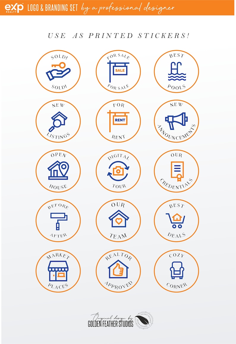 15 EXP Realty Instagram Highligts Realtor Stickers EXP - Etsy