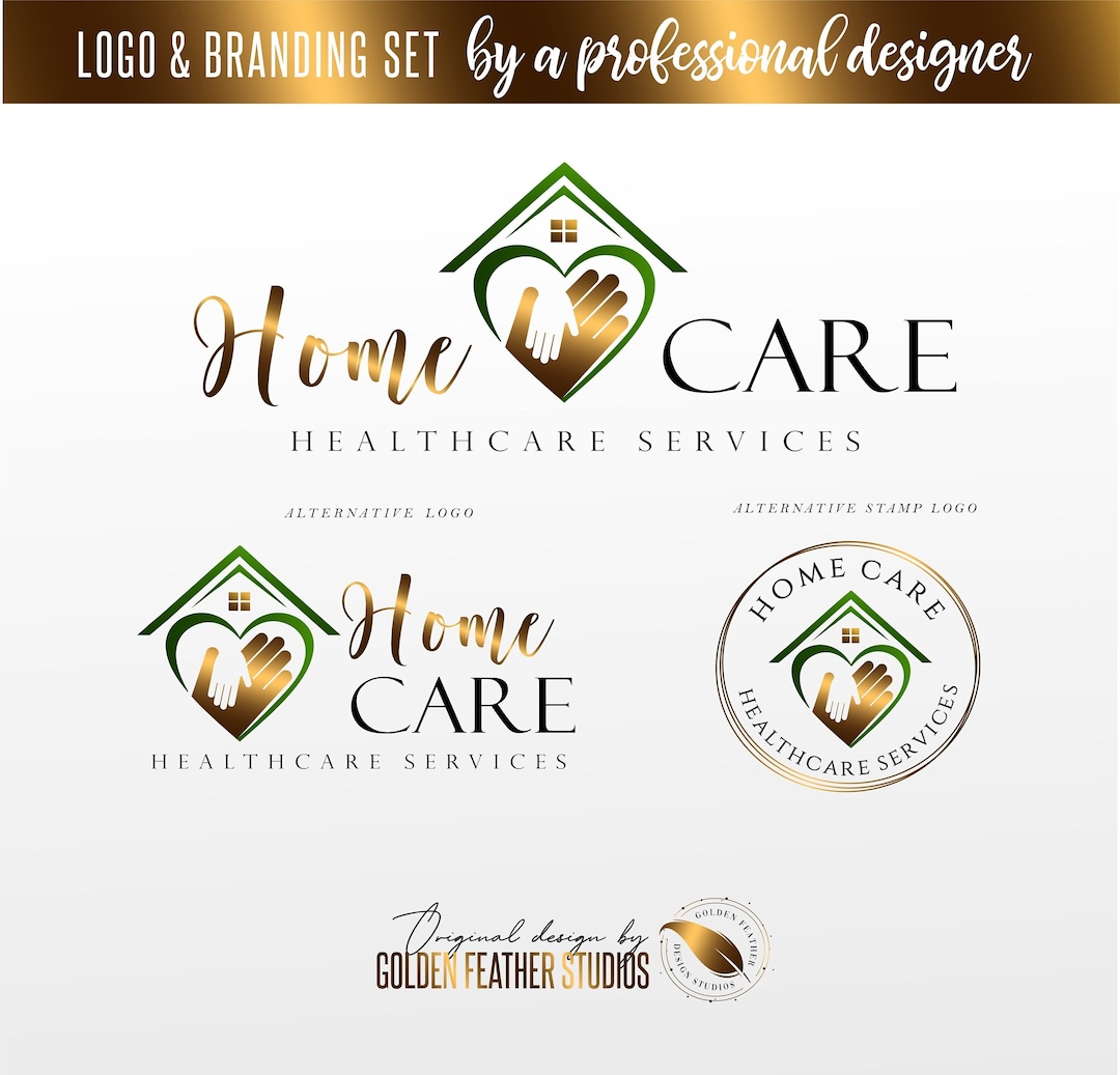 Home Healthcare Logo, Home Care Logo, Nurse Home Care Logo, Elderly ...