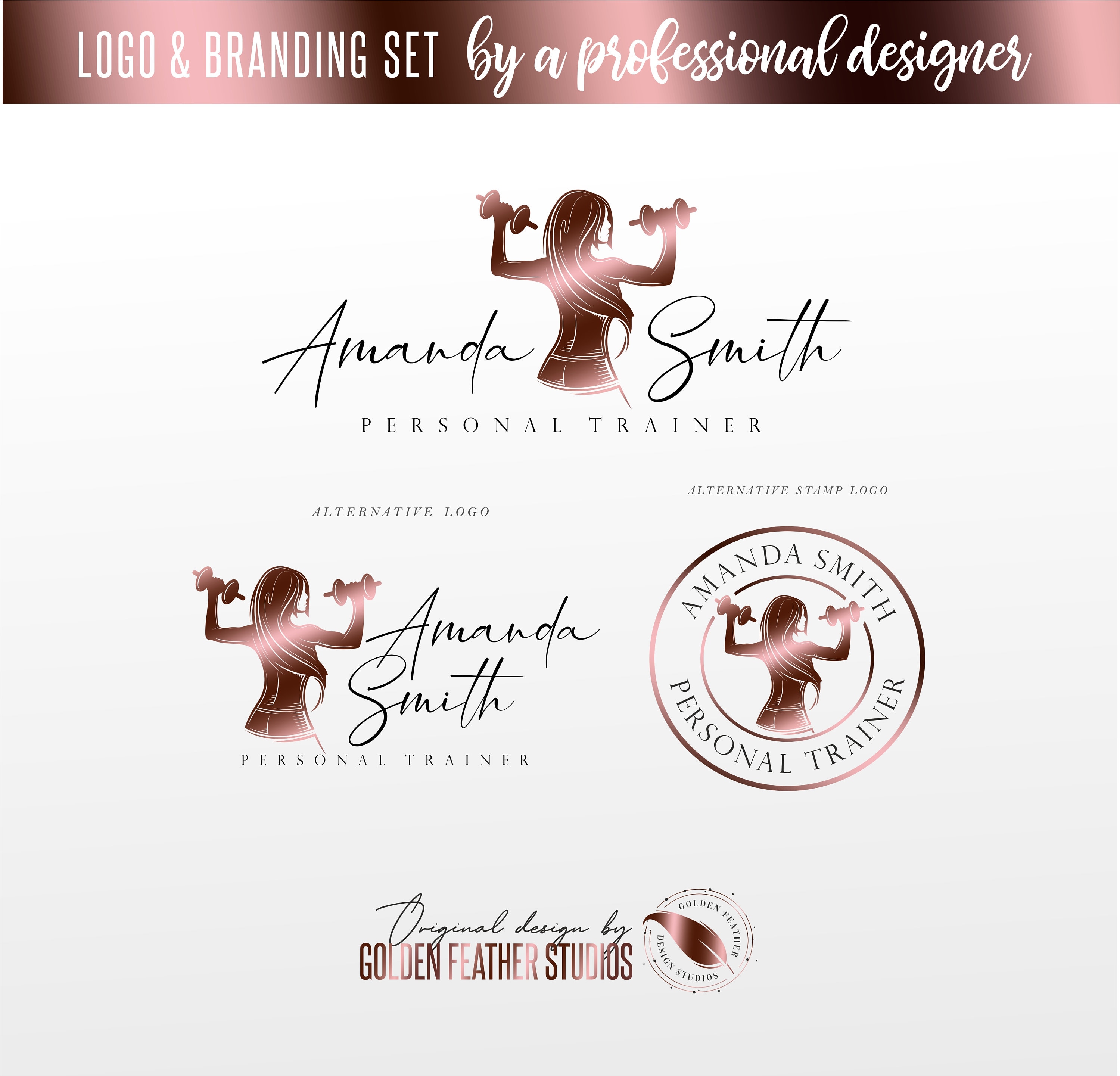 Fitness Trainer Logo Kit Kettlebell Logo Personal Trainer - Etsy