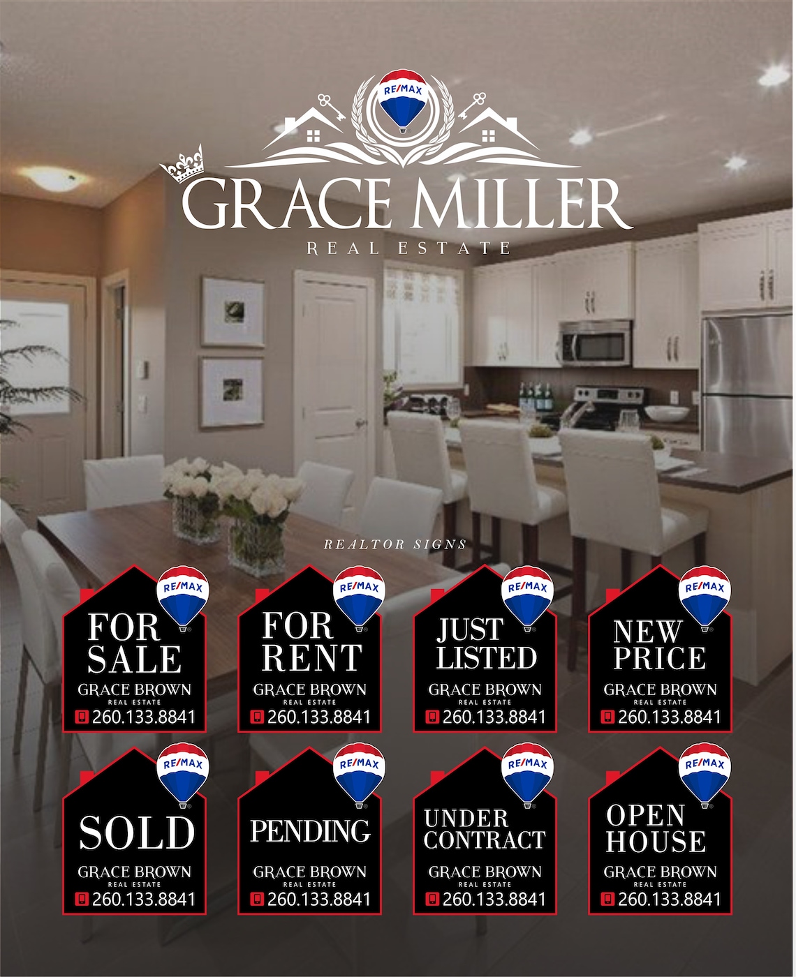 Royal Re/max Realtor Logo Real Estate Logo Design Realtor - Etsy