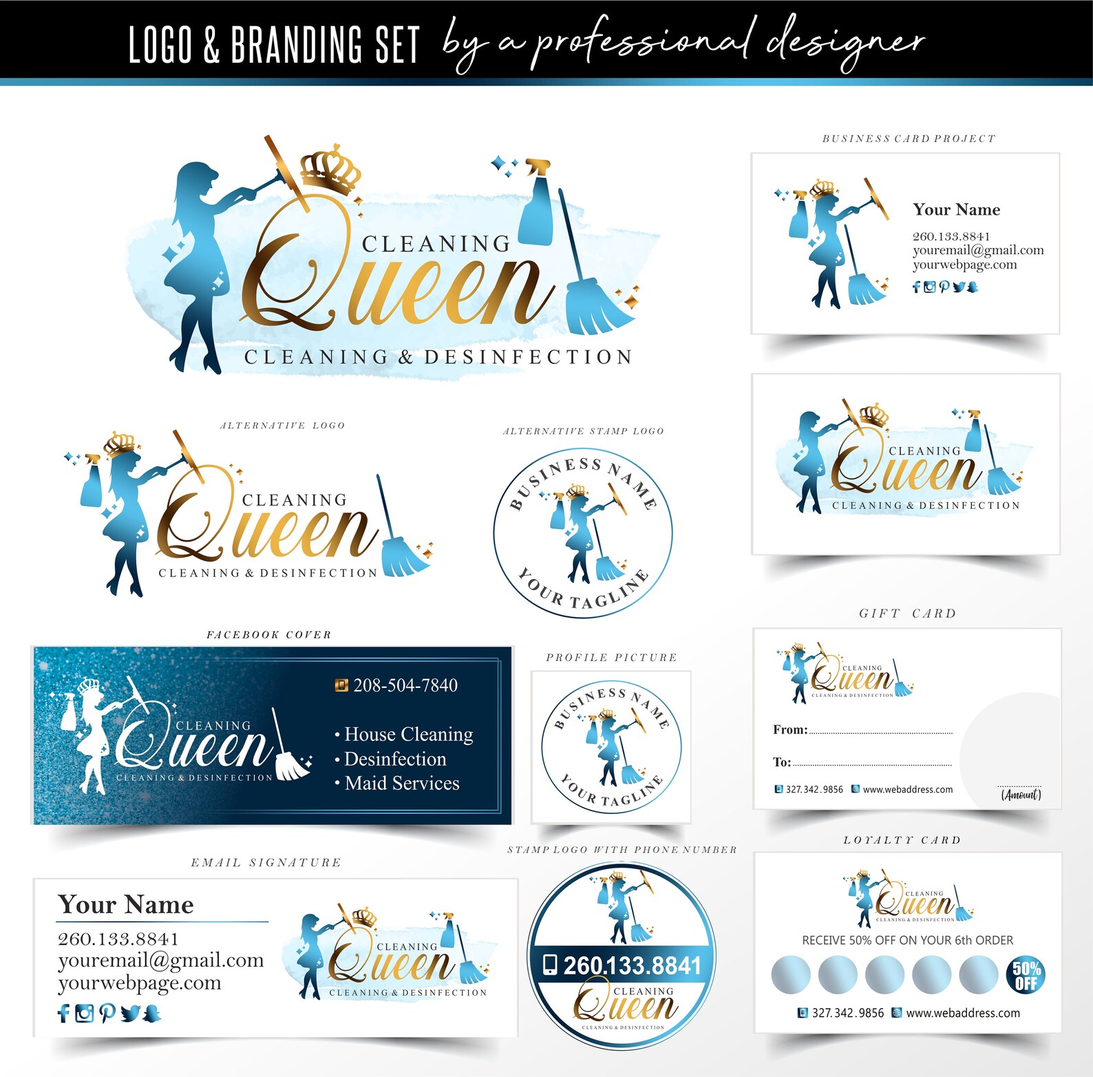 Cleaning Logo Design Home Service Premade Logo House - Etsy