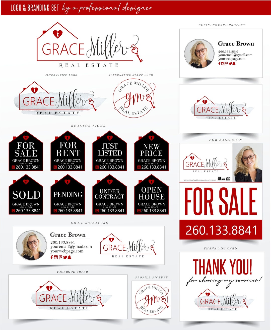 Realtor Logo, Real Estate Logo Design, Realtor Branding, KW Realtor ...