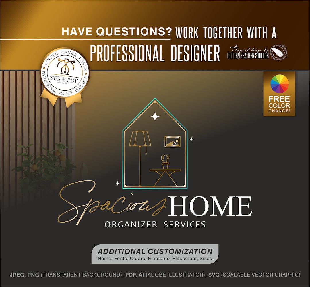 Pre-made Organizer Logo Design Home Service Cleaning House Cleaning ...