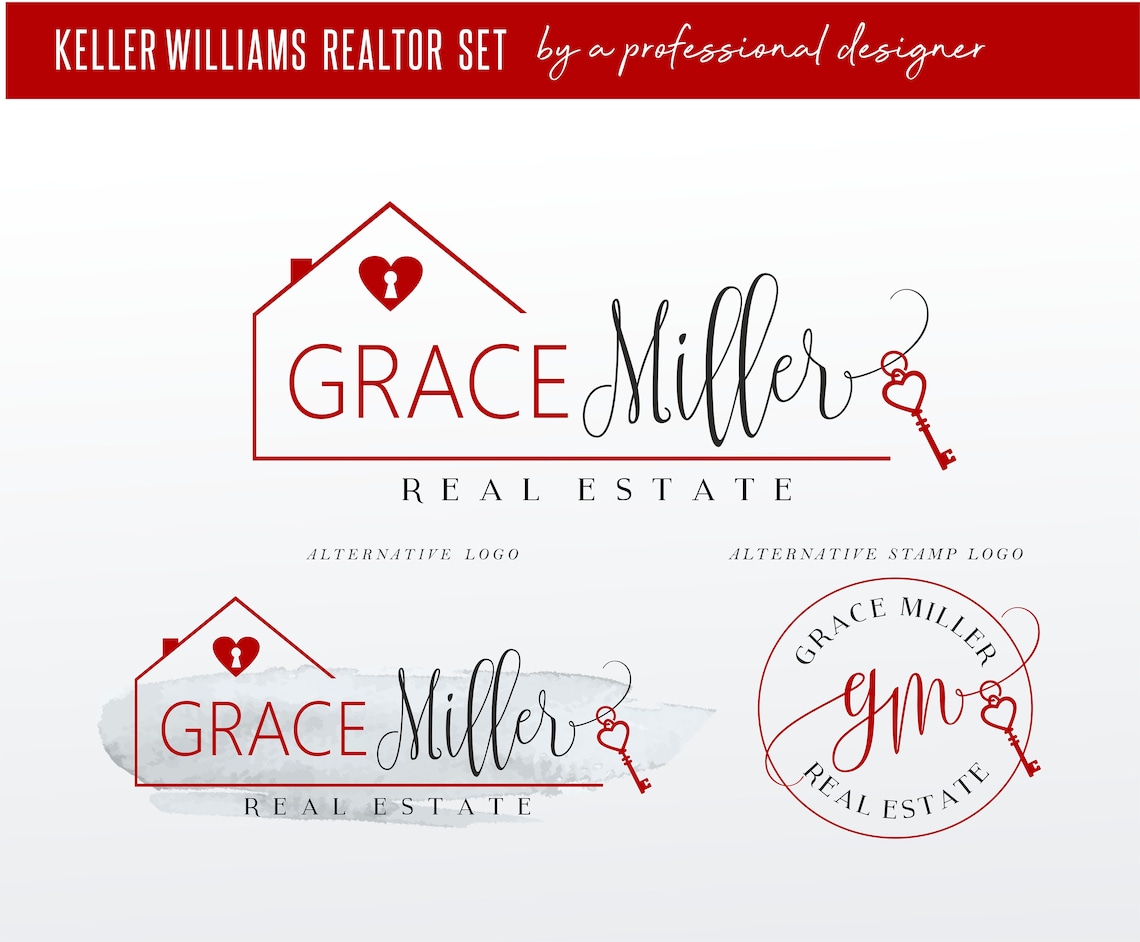Realtor Logo, Real Estate Logo Design, Realtor Branding, KW Realtor ...